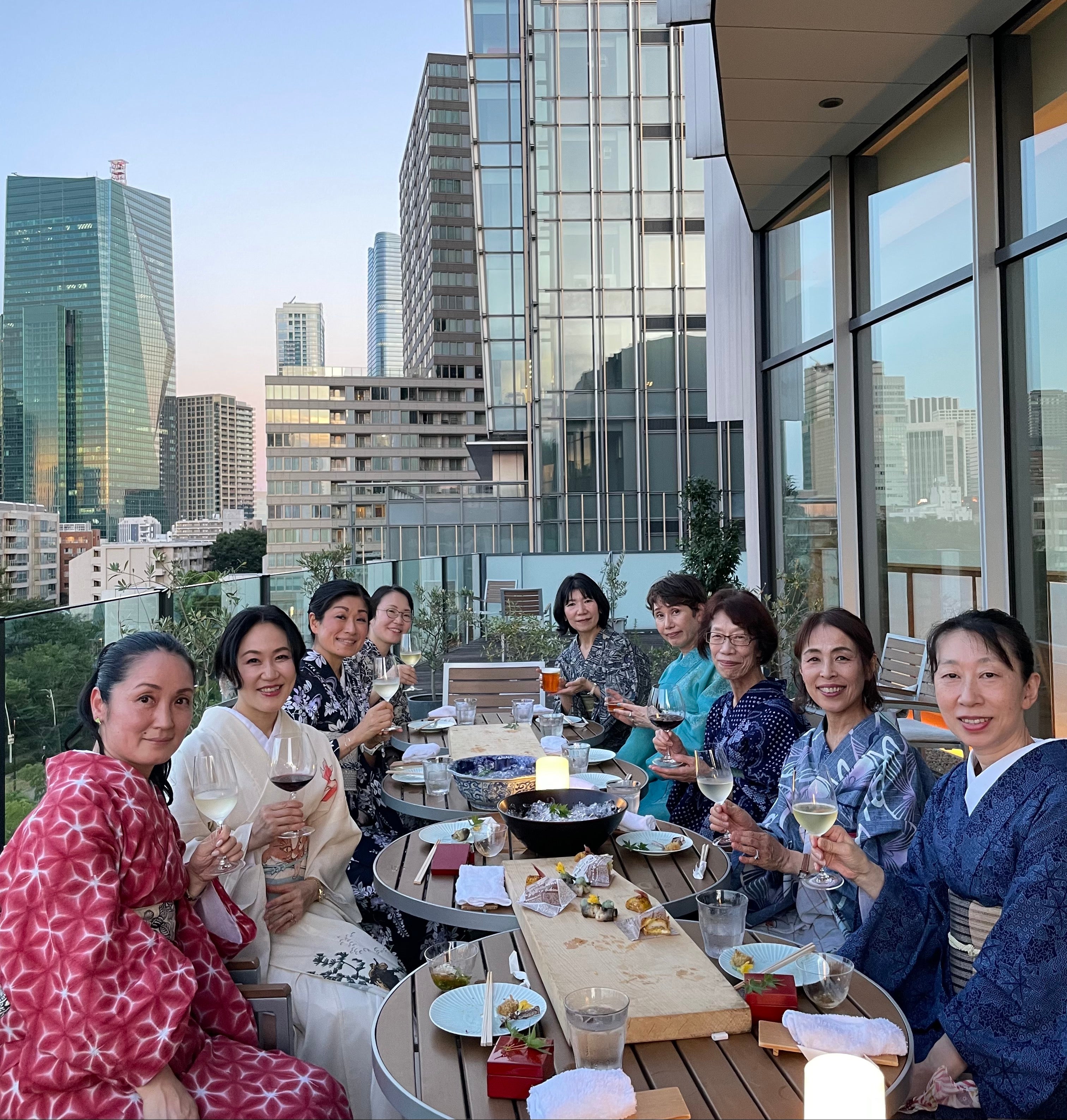 開催レポート【着物でお出掛け】浴衣・きもので楽しむテラスパーティ 京都 きもの京小町